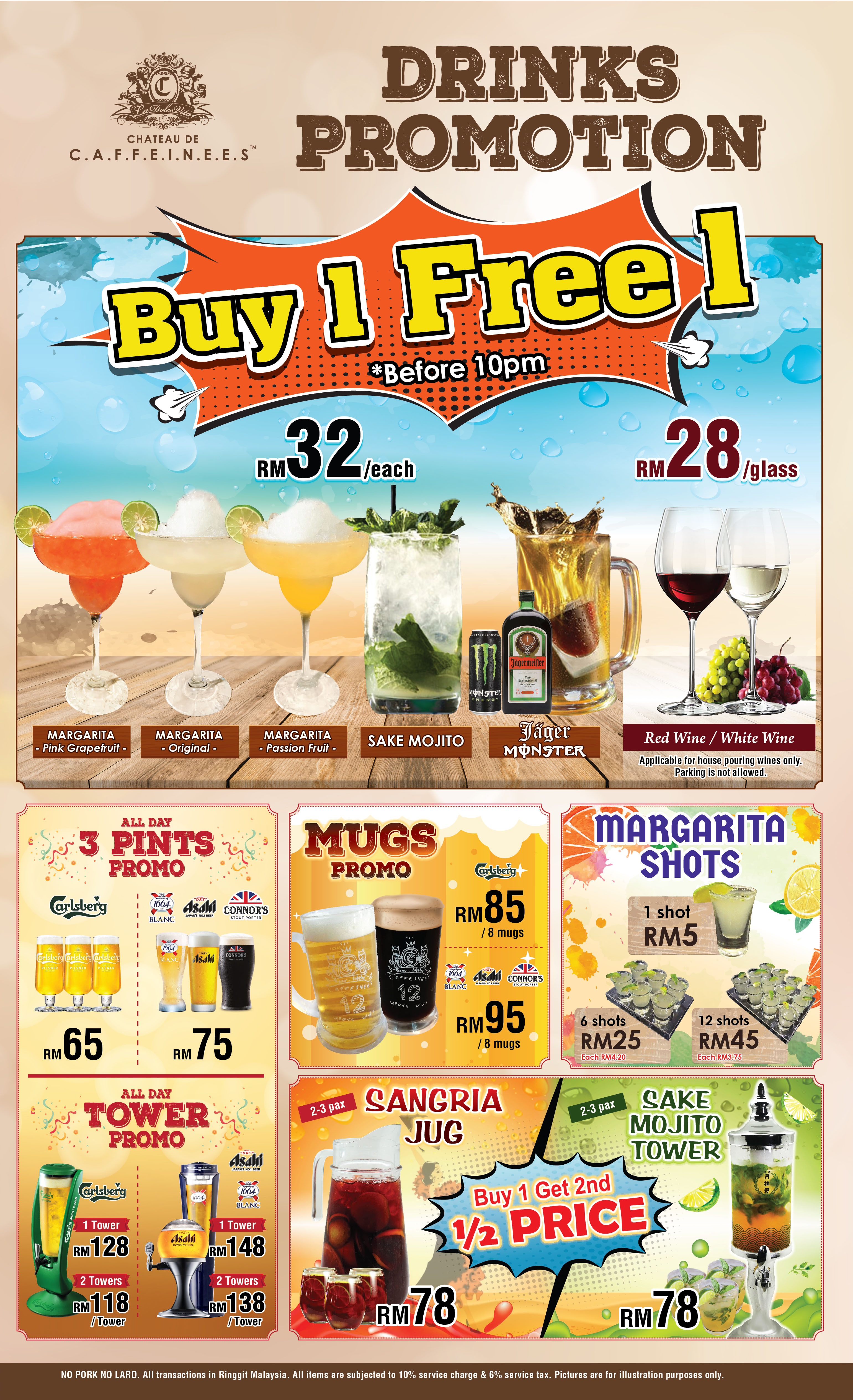 Chateau De Caffeinees - Beverage Menu